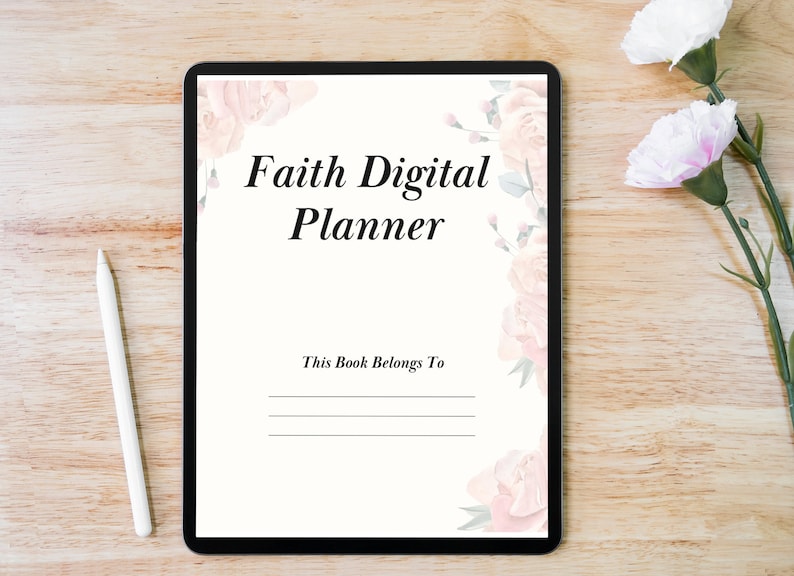 Faith Digital Planner, Daily Devotional Planner, Christian Journal ...