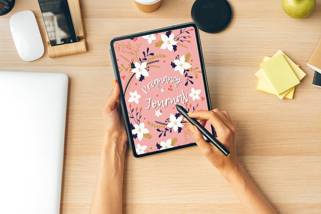 Digital Pregnancy Journal, Printable Baby Bump Tracker, Pregnancy ...