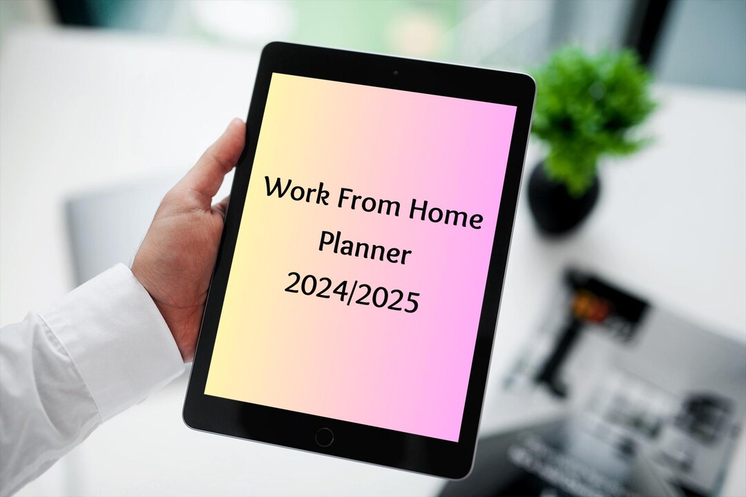 Digital Work From Home Planner, Printable Planner, Home Office ...