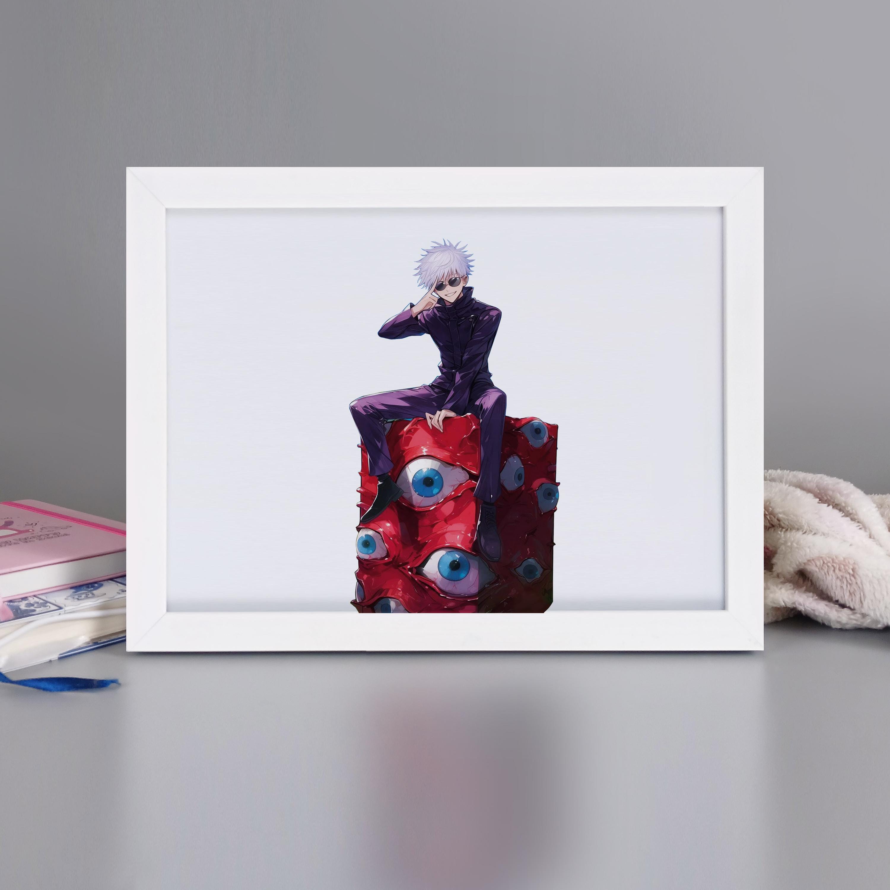 Gojo Satoru Cube ART, Prison Realm, LED Frame, Anime Light, Led Lights ...