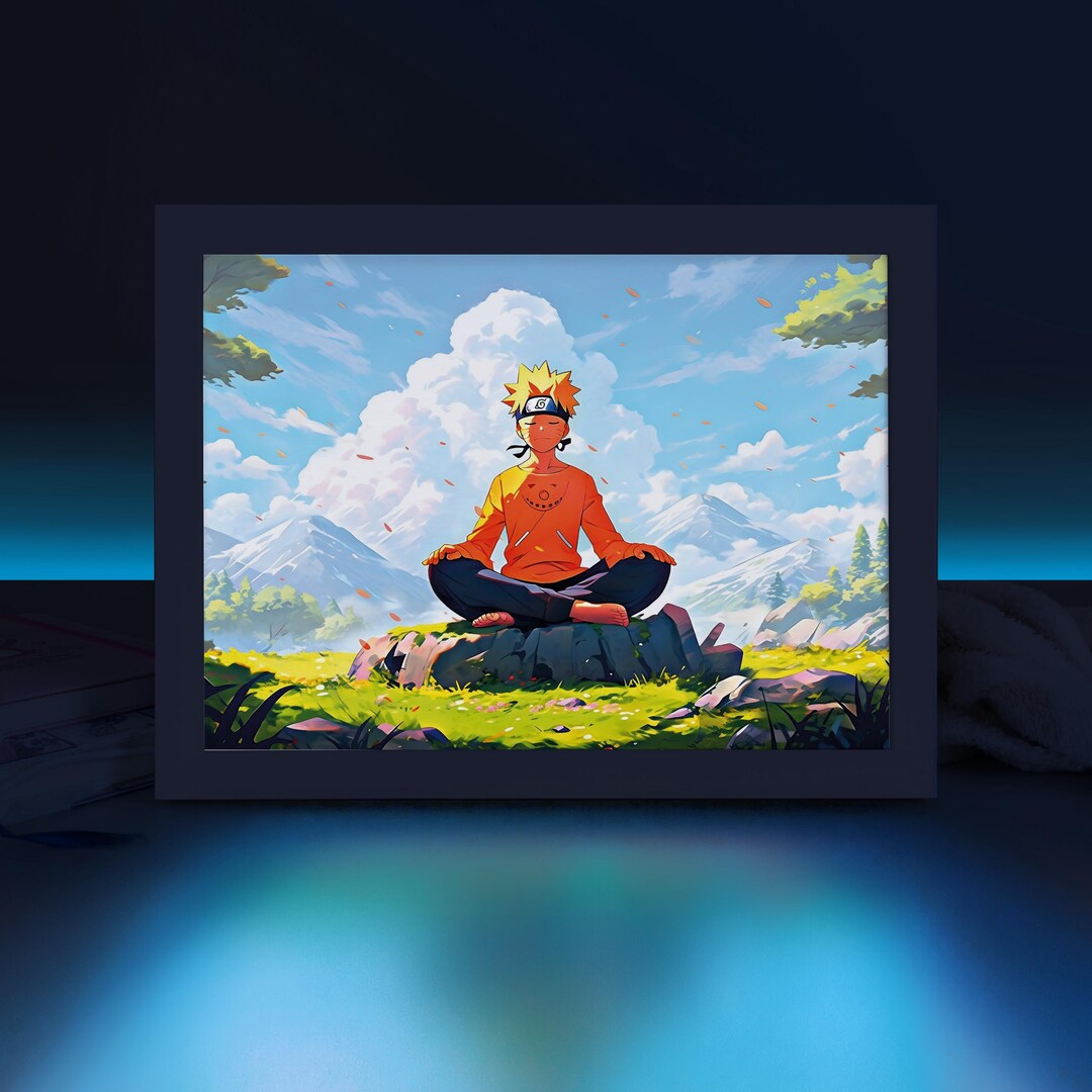 Anime LED Art: Framed Night Light, Anime Desk Decor (7x9/9x13 Inches ...