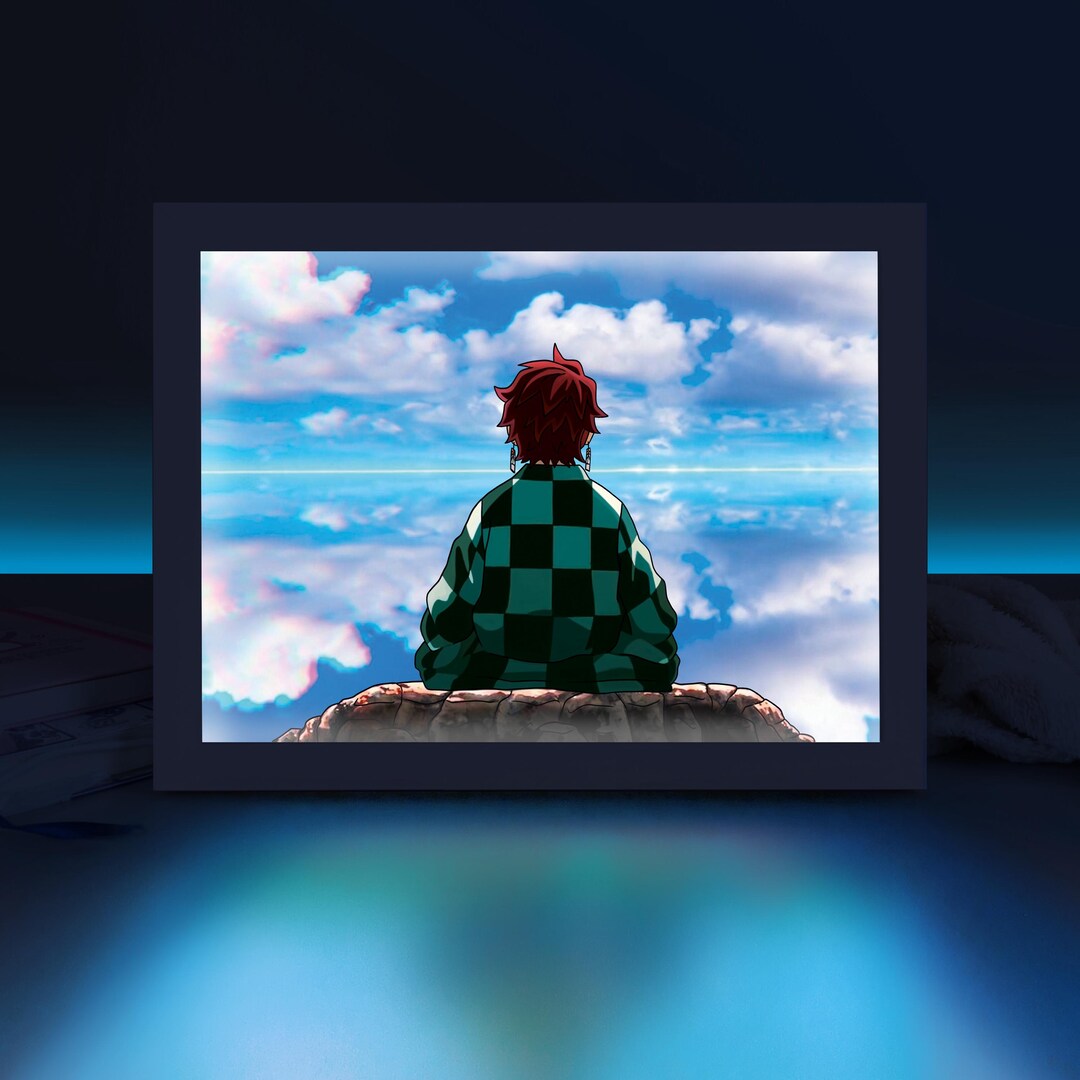Tanjiro Anime Demon Slayer, Anime Light, Painting Picture Frame, LED ...