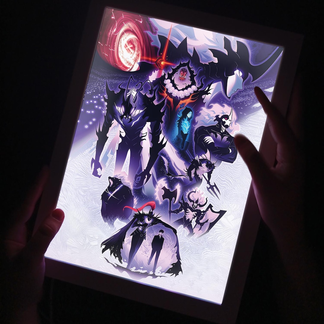 Solo Leveling LED Frame, Beru, Igris, Bellion, Tusk, Greed, Shadows ...