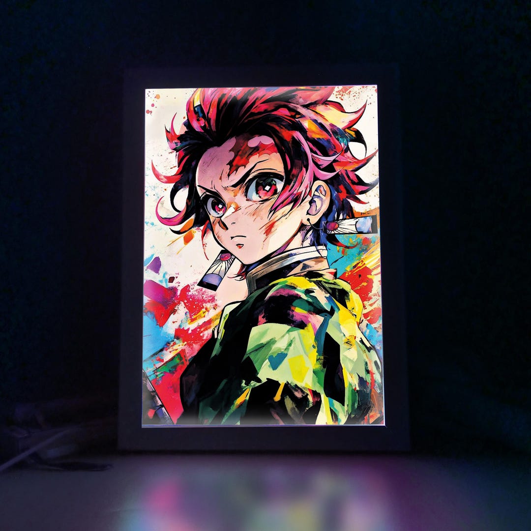 Tanjiro Kamado, Anime Demon Slayer, Anime Light, LED Painting, LED ...