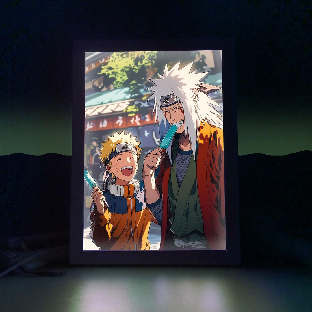 Anime LED Light Box: Naruto Framed Night Lamp - Etsy