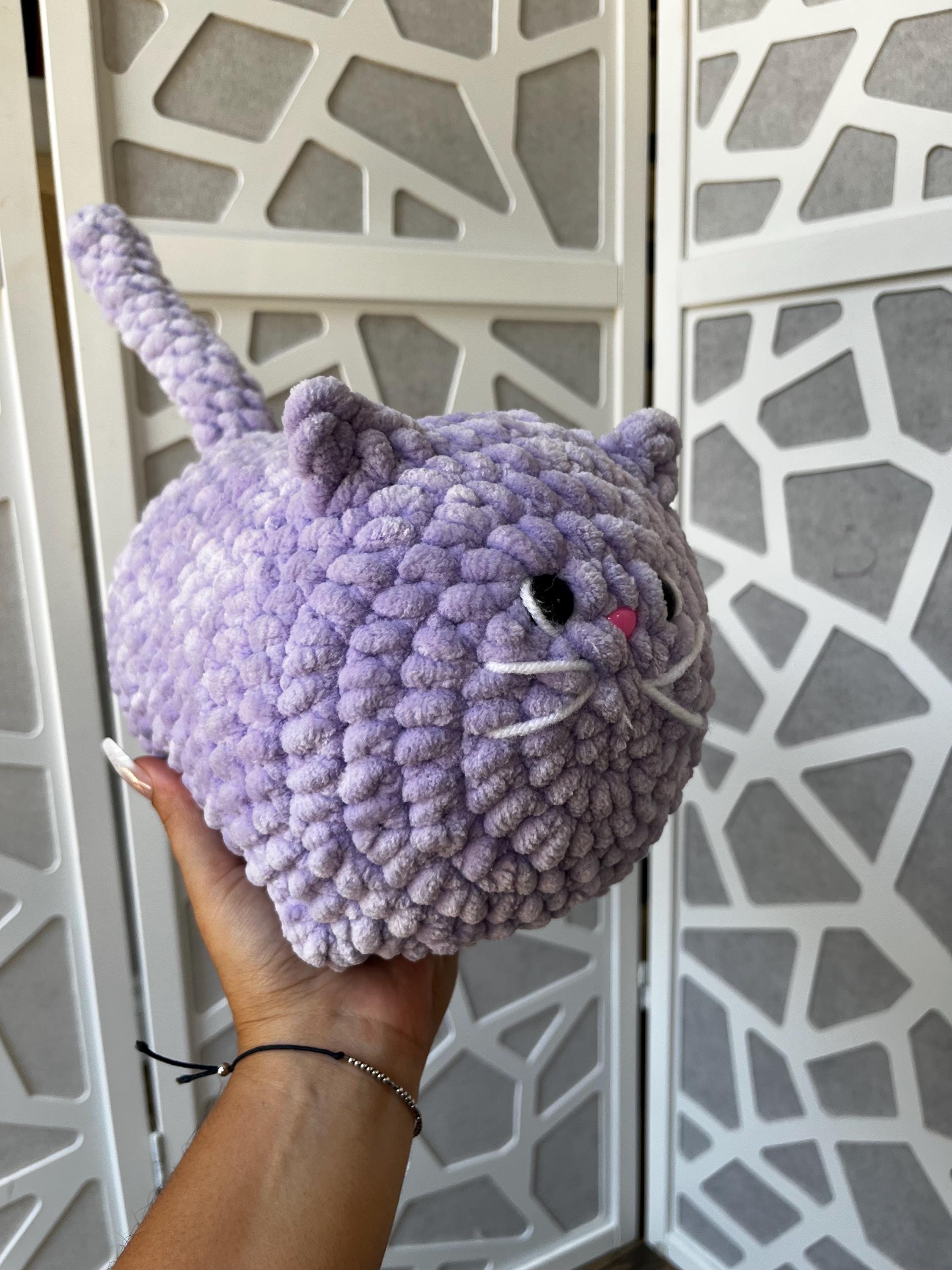 Large Lavender Loaf Cat - Etsy
