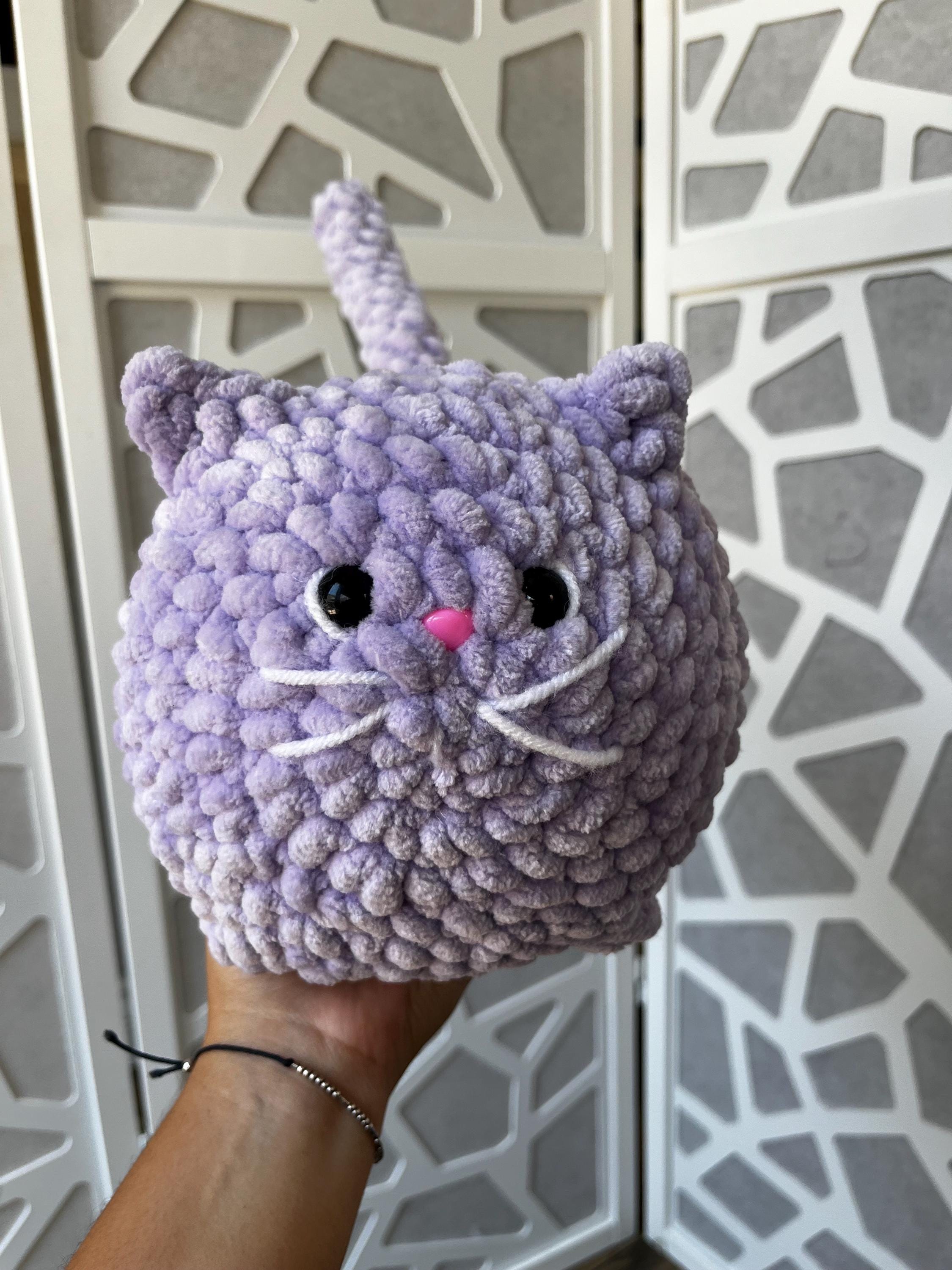 Large Lavender Loaf Cat - Etsy