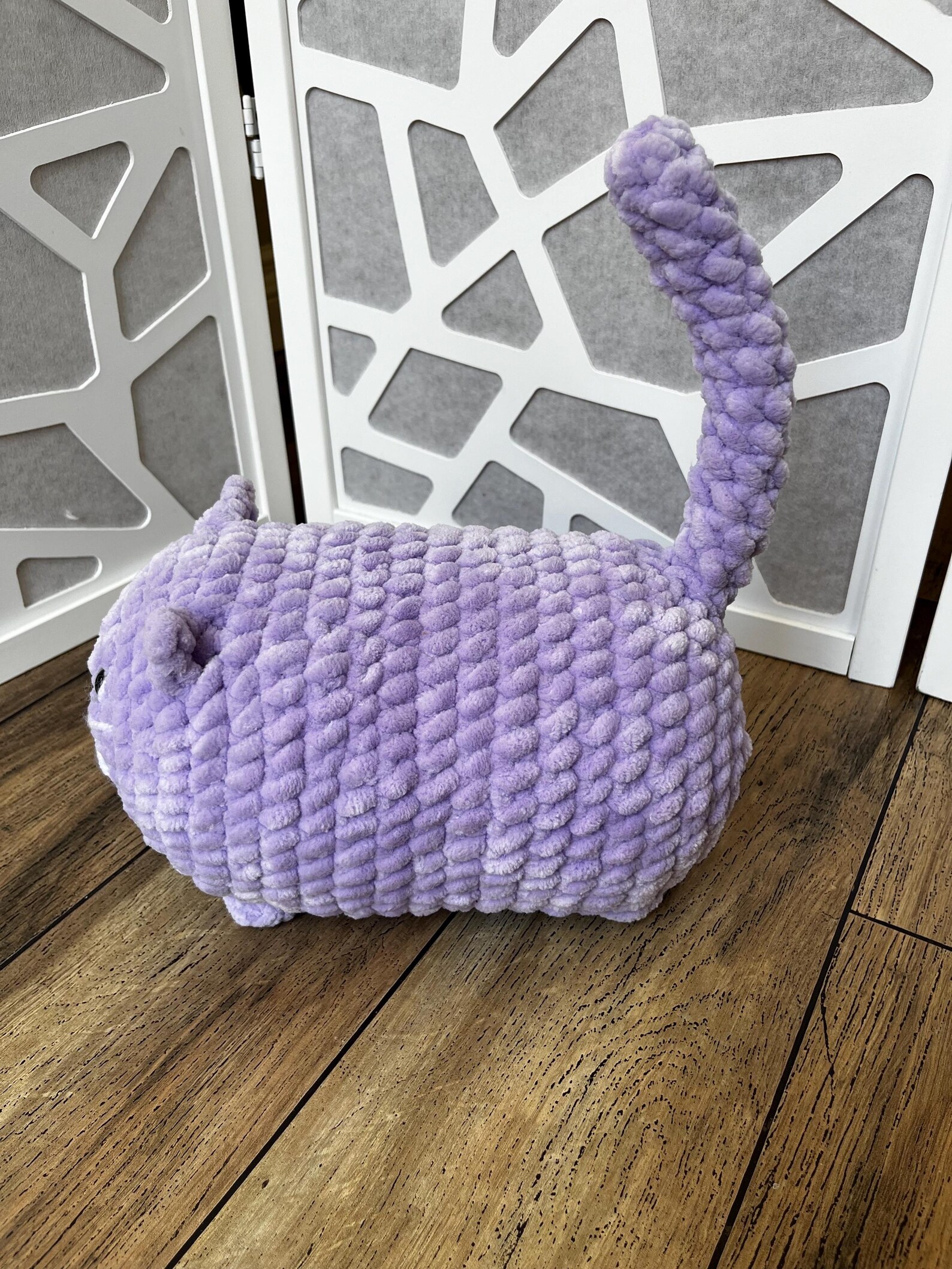 Large Lavender Loaf Cat - Etsy