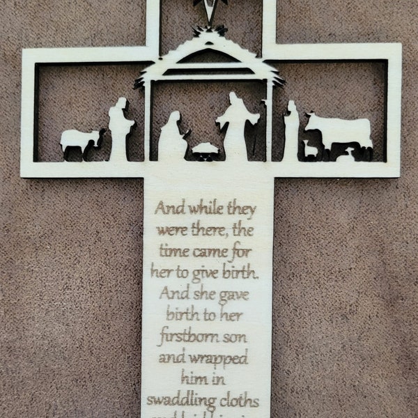 Nativity Bookmark - Etsy