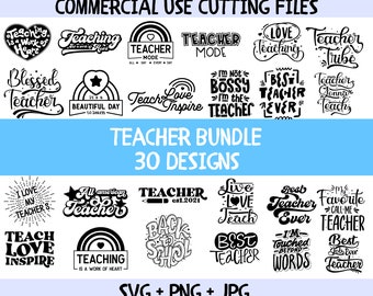 Teacher Svg Bundle, Teacher Quote Svg, Teacher Svg, School Svg, Teacher ...