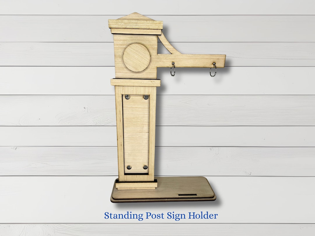 Standing Post Sign Holder - Etsy