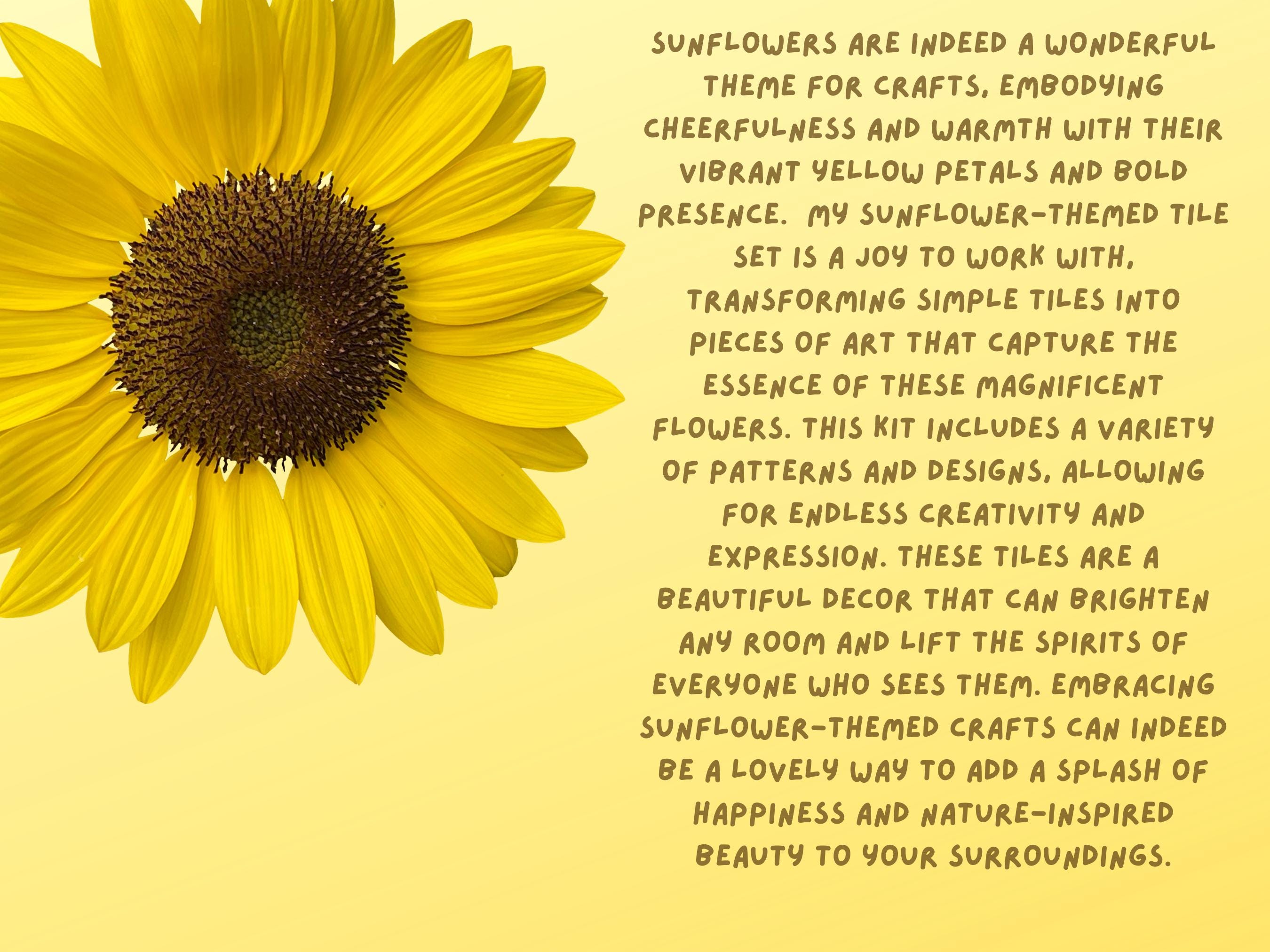 Sunflower Interchangeable Tiles - Etsy
