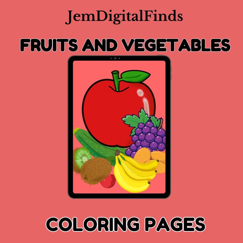 Learn Alphabet With Fruits and Vegetable Coloring Pages 26 Designs, ABC ...
