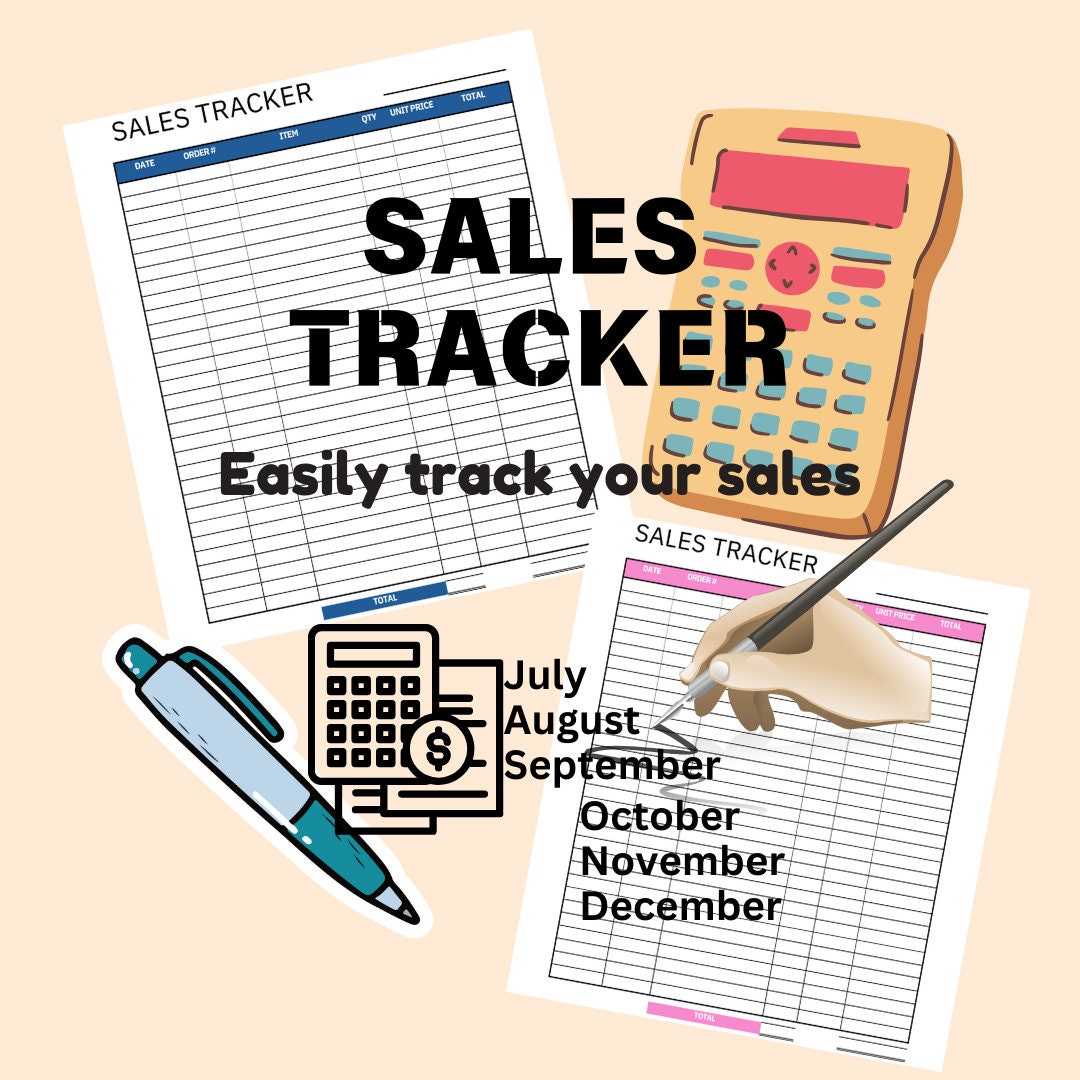 Sales Tracker Template, Sales Log, Business Form, Printable Template ...