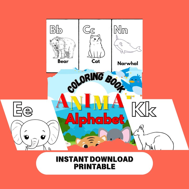 Busy Book Bundle 3 in 1, Tracing Alphabet, Coloring Fruits, Vegetables ...