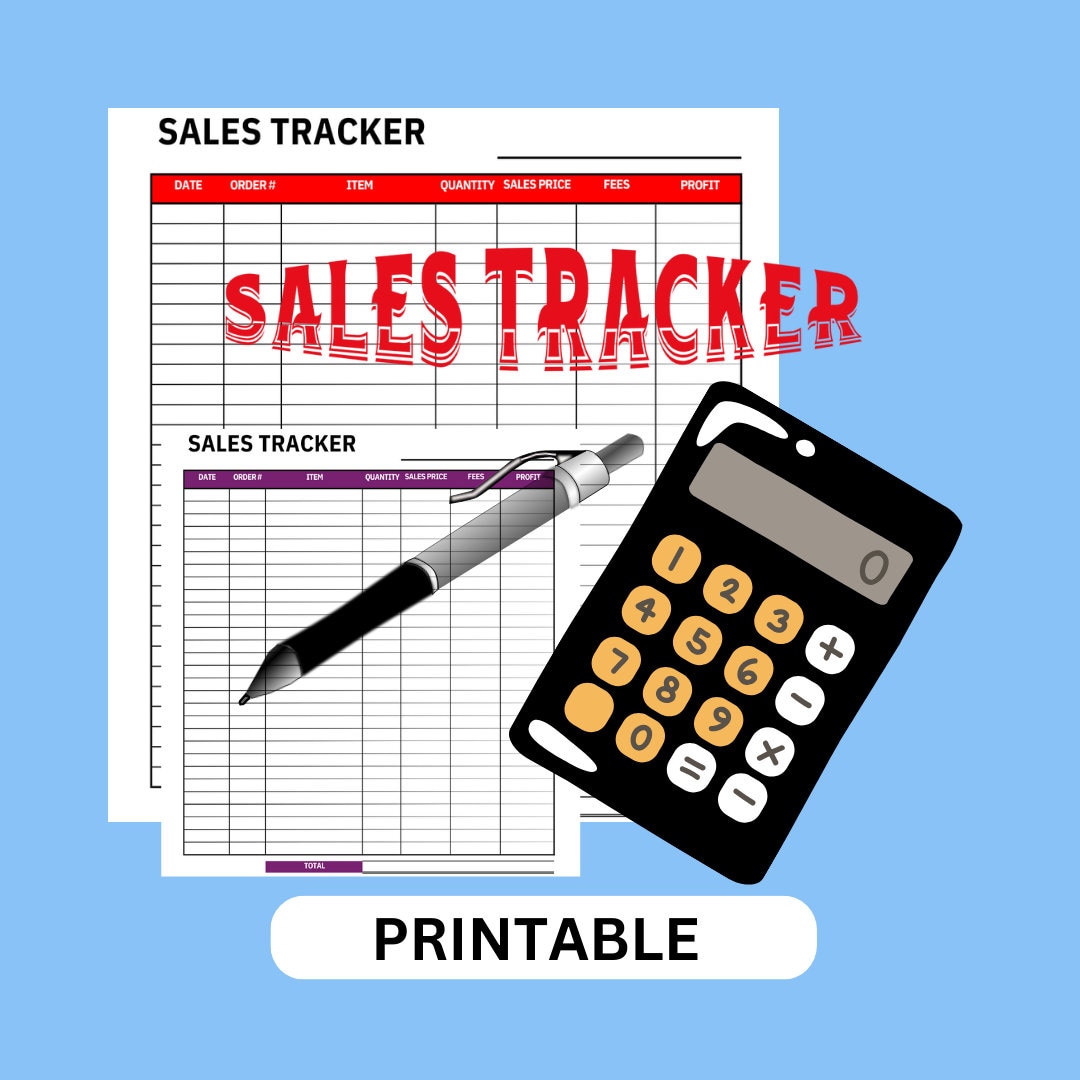 Sales Log, Sales Tracker, Business Form, Printable Template, Small ...