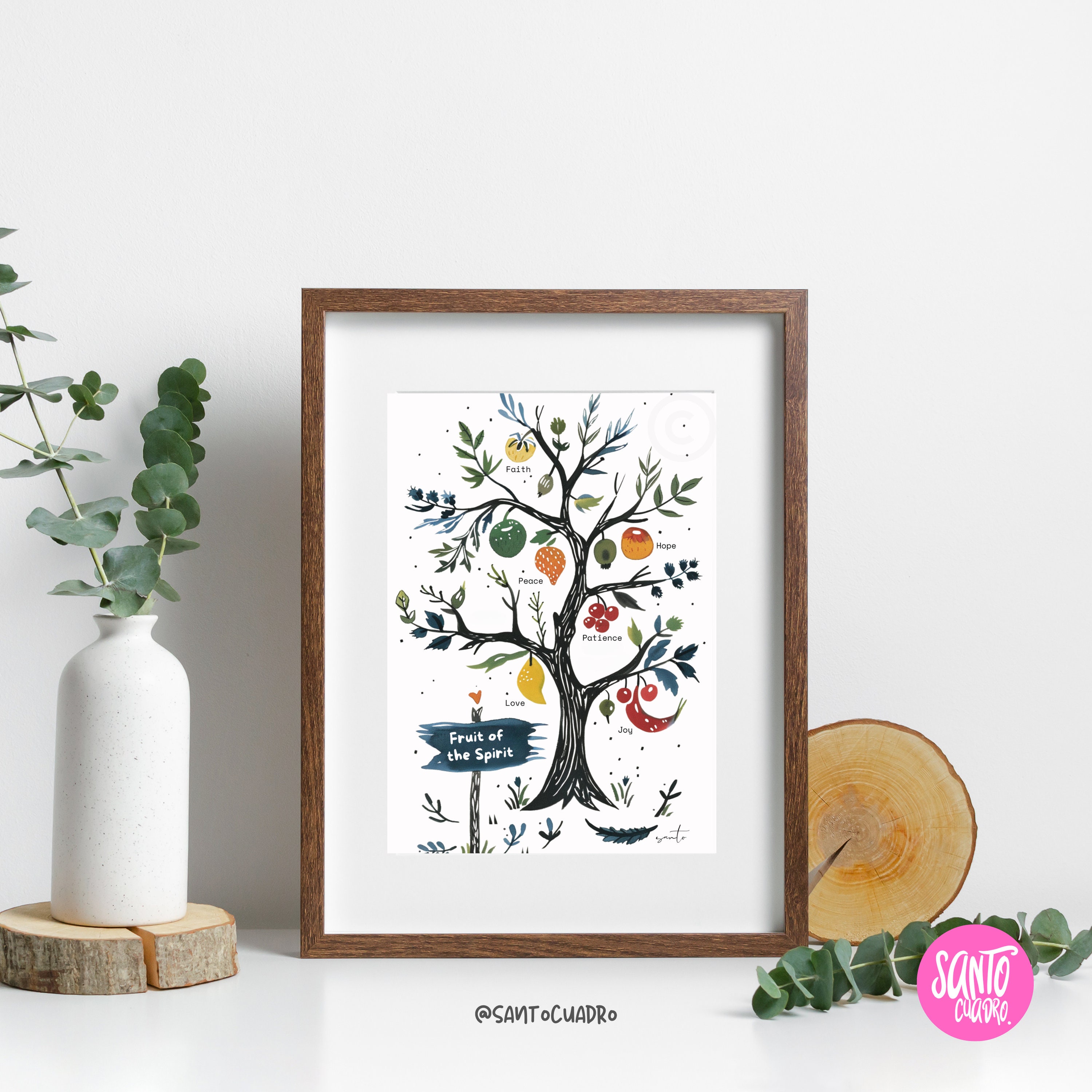 Fruit of the Spirit, Printable Wall Art, Modern Christian Art ...