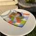 Handmade Fused Art Glass Plate, Multi Colour Art Glass Platter, Fused ...