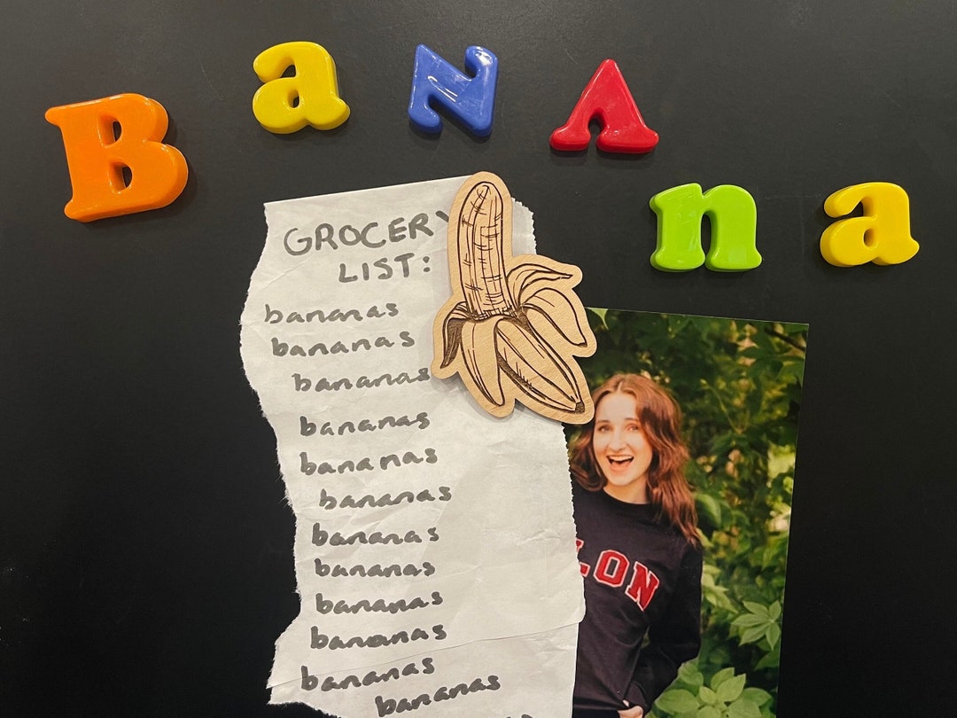 Fun Fruit Banana Magnet | Refrigerator Magnets | Decor | Gift - Etsy