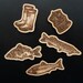Engraved Wood Fishing Magnets 5 Pack | Refrigerator Magnets | Decor ...