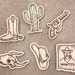 Wild West Cowboy Engraved Wood Magnets 6 Pack | Refrigerator Magnets ...