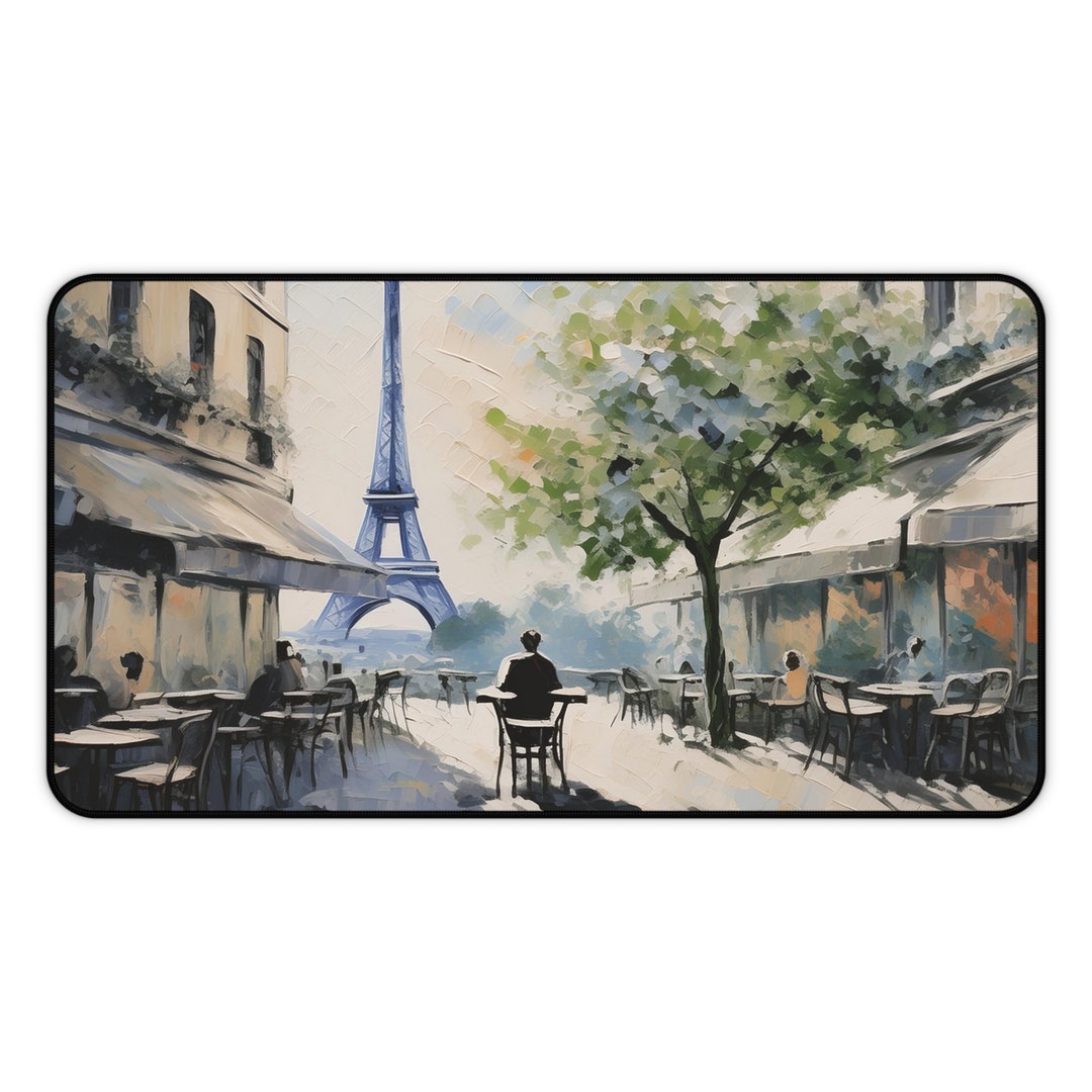 Paris Desk Pad Eiffel Tower Design French Print Parisian Artwork Home ...