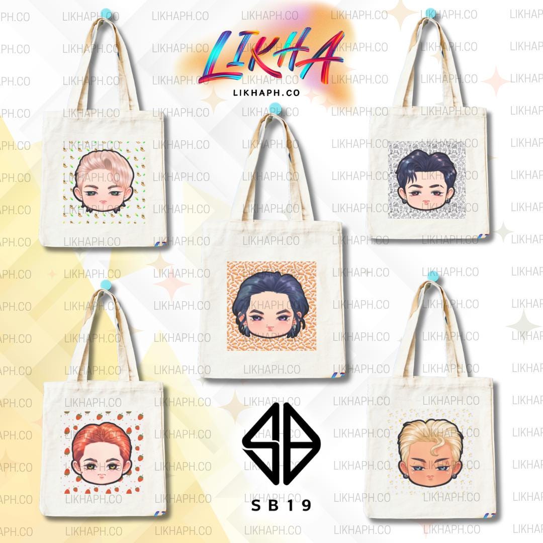 SB19 Bias Canvas Tote Bag SB19 CHIBI DESIGN - Etsy