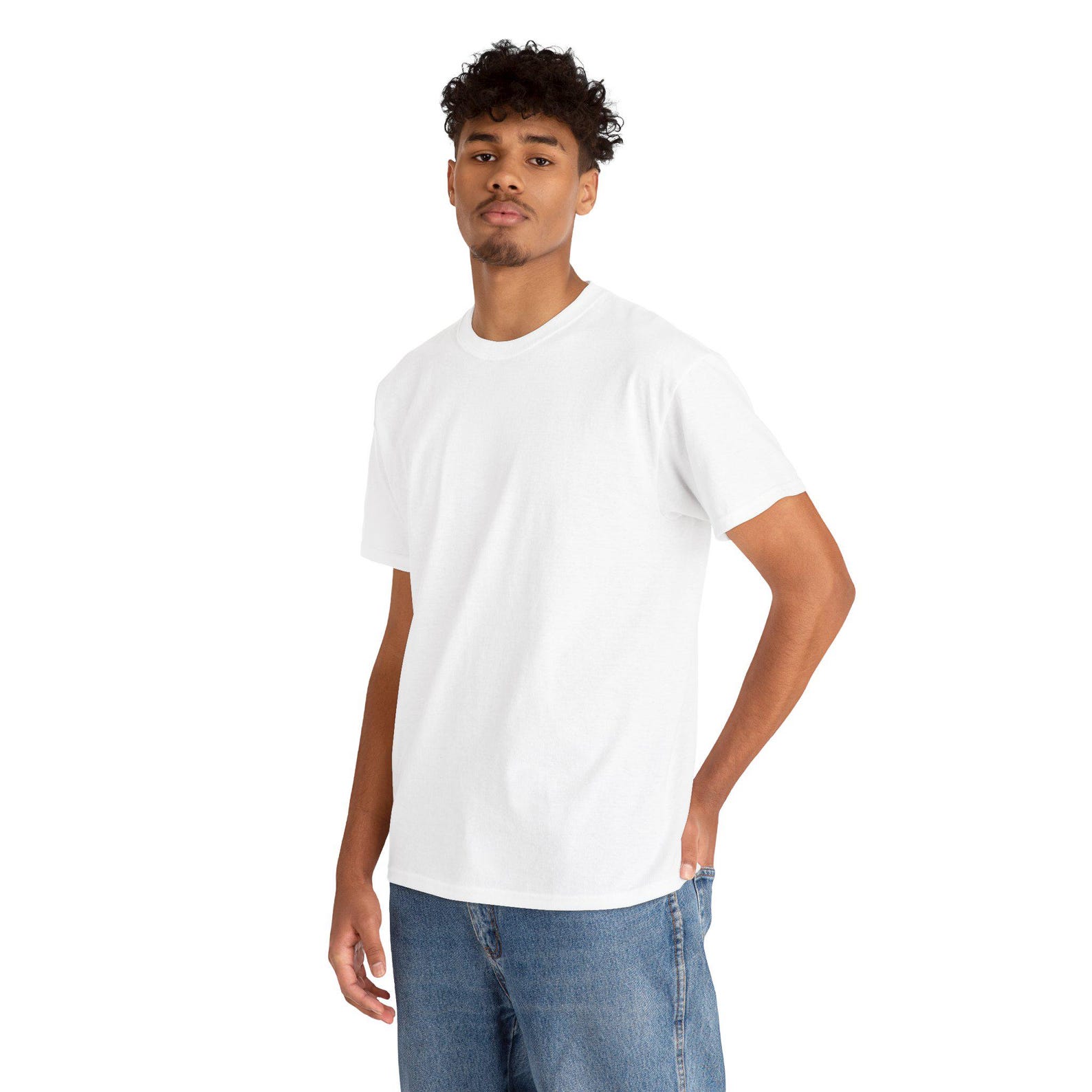 Plain White T-shirt | 100% Cotten Blank Tee | No Logo | Basic Crew Neck ...