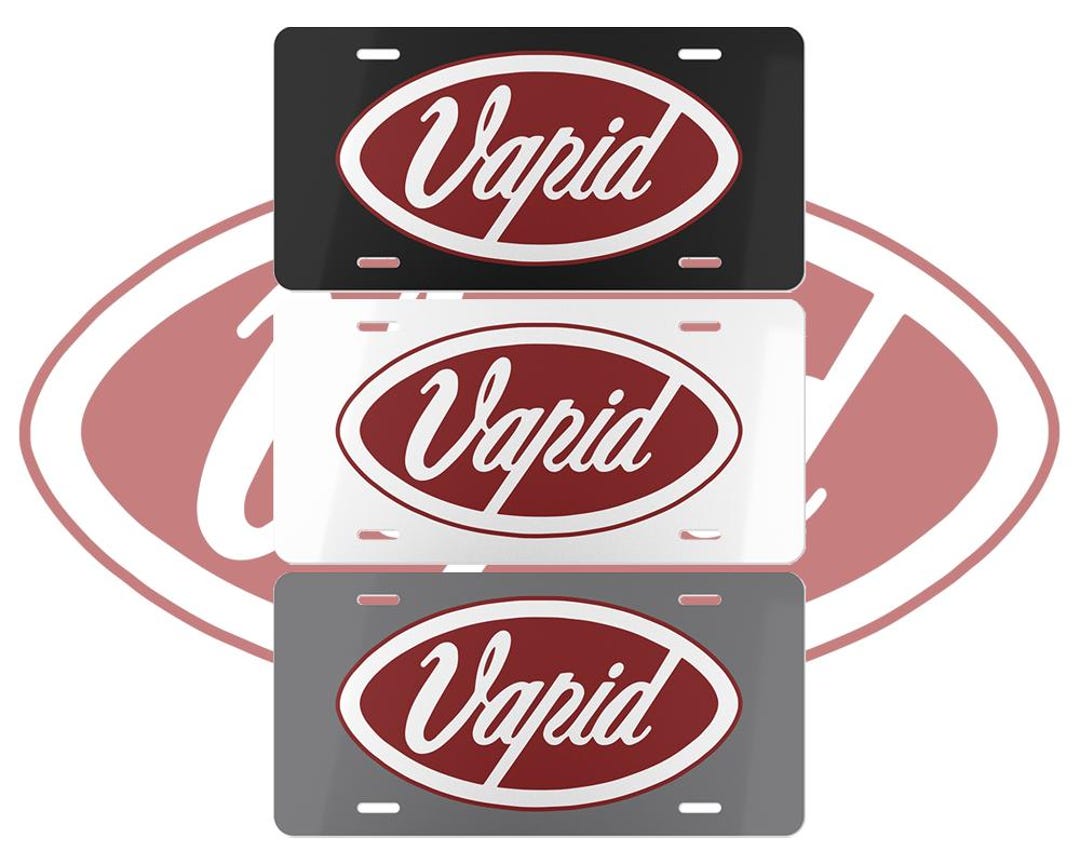 Vapid Motors Logo Vanity License Plate From Benny's Original Motorworks ...