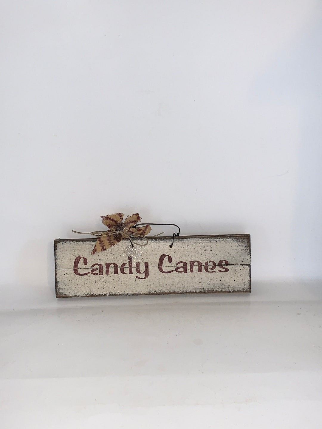 Candy Canes, Candy Cane Sign, Stenciled Sign, Primitive Sign, Christmas ...
