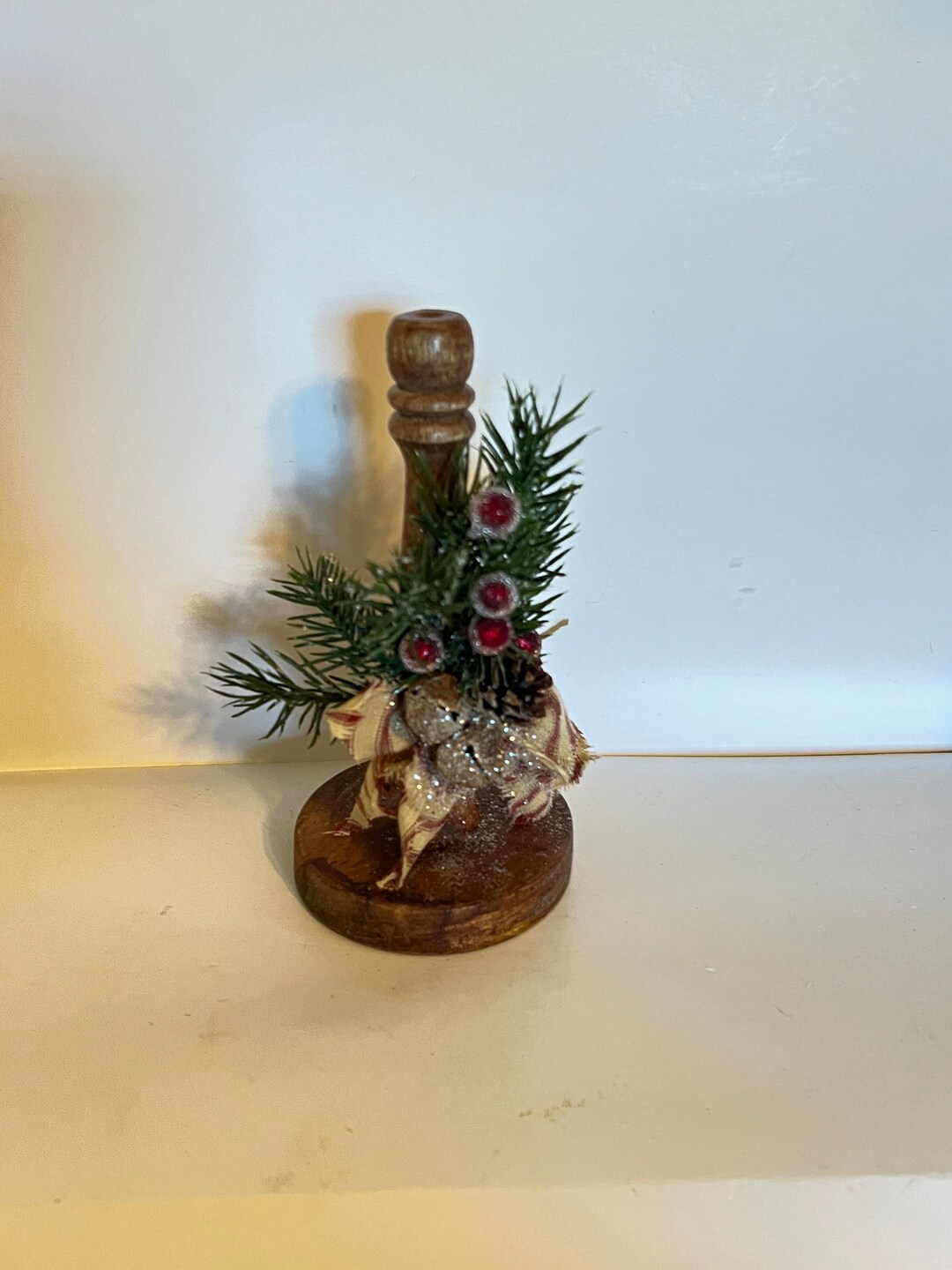 Christmas Spindle, Christmas Decor, Wooden Spindle, Tiered Tray ...