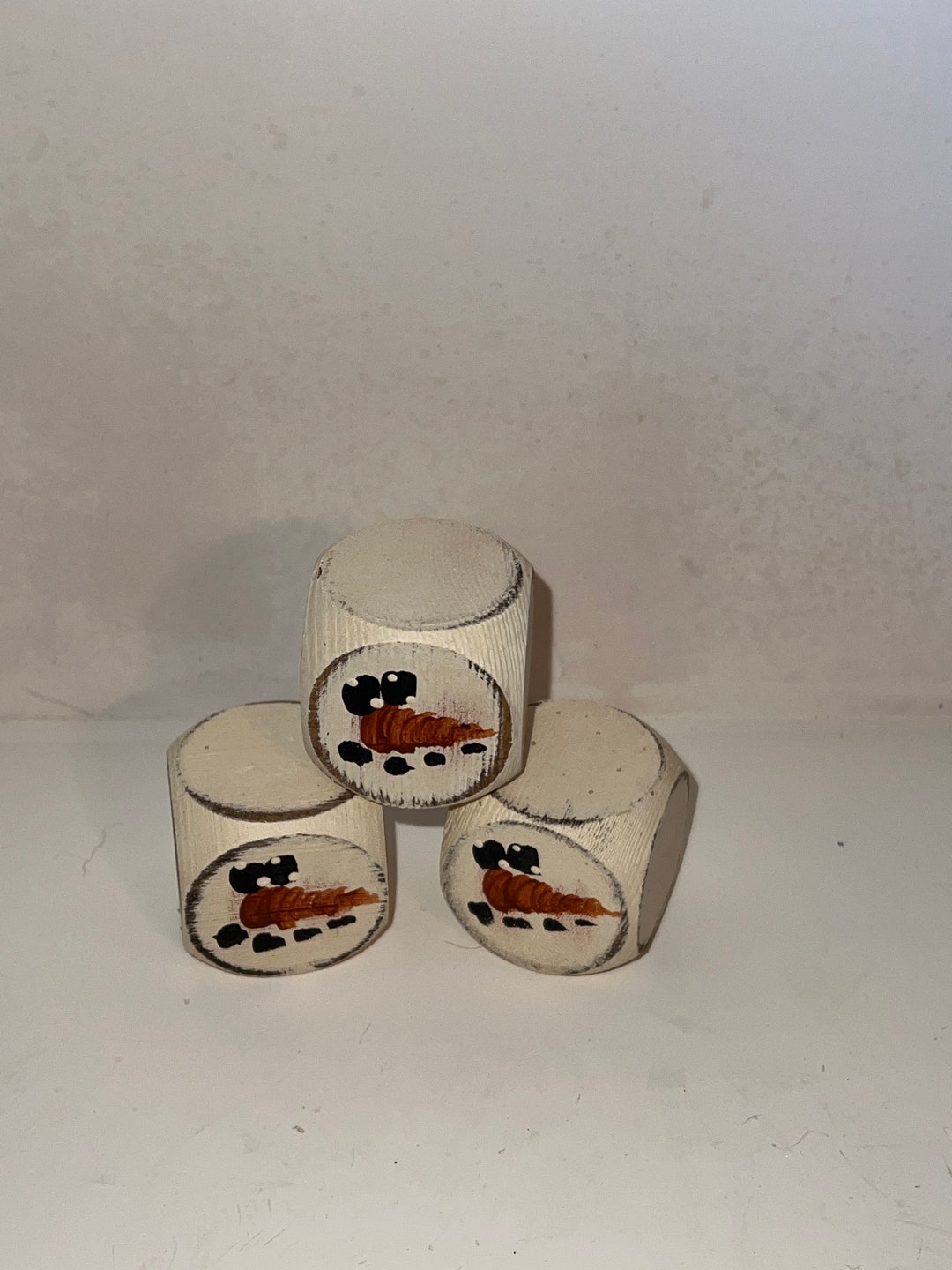 Snowman Blocks, Hand-painted, Farmhouse Christmas, Tiered Tray Decor ...