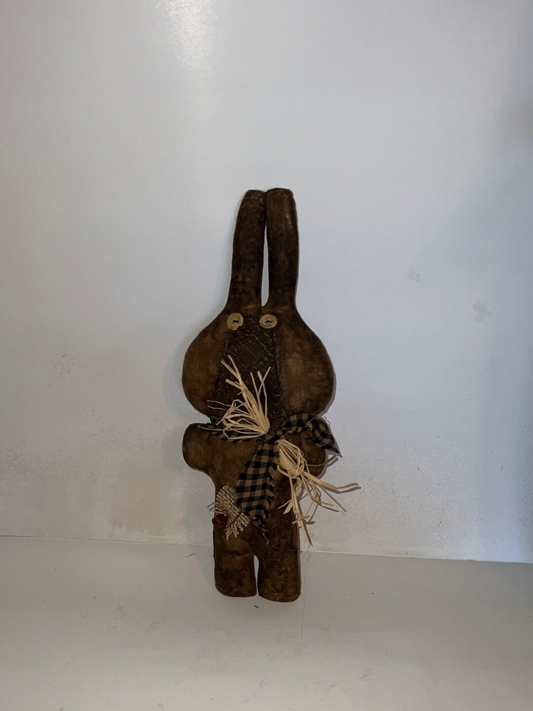 Primitive Bunny, Fabric Bunny, Easter Decor, Spring Bunny, Grungy Bunny ...