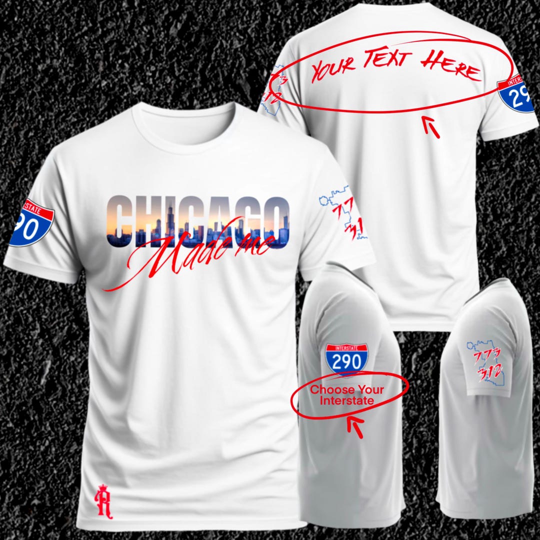 Personalized Chicago T-shirt, Chicago Made Me Shirt, Chicago Pride ...