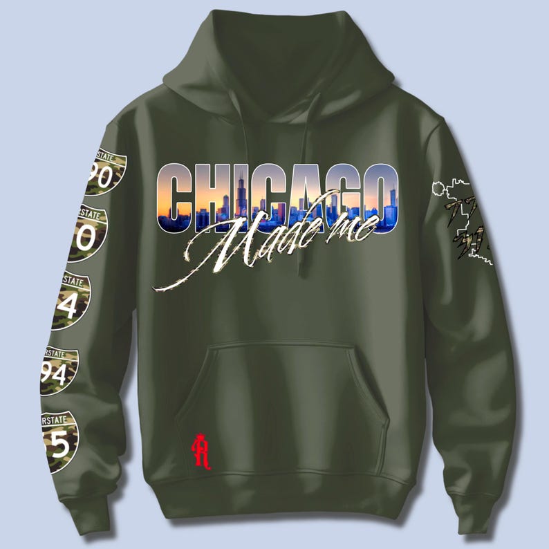 Chicago Made Me Hoodie. Hoodie, Chicago Skyline, 773,312, Cotton, - Etsy