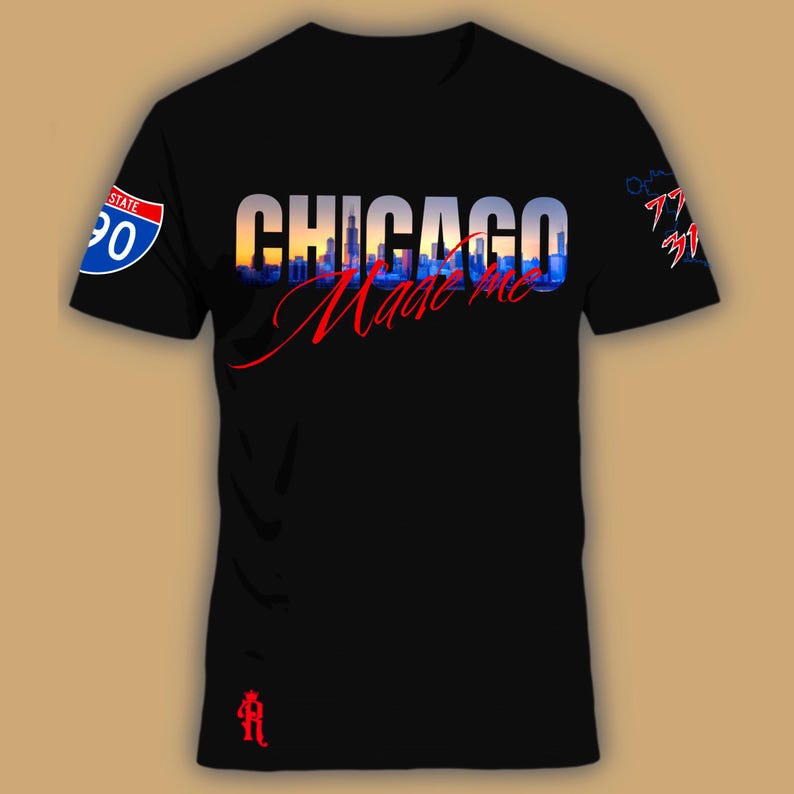 Personalized Chicago T-shirt, Chicago Made Me Shirt, Chicago Pride ...