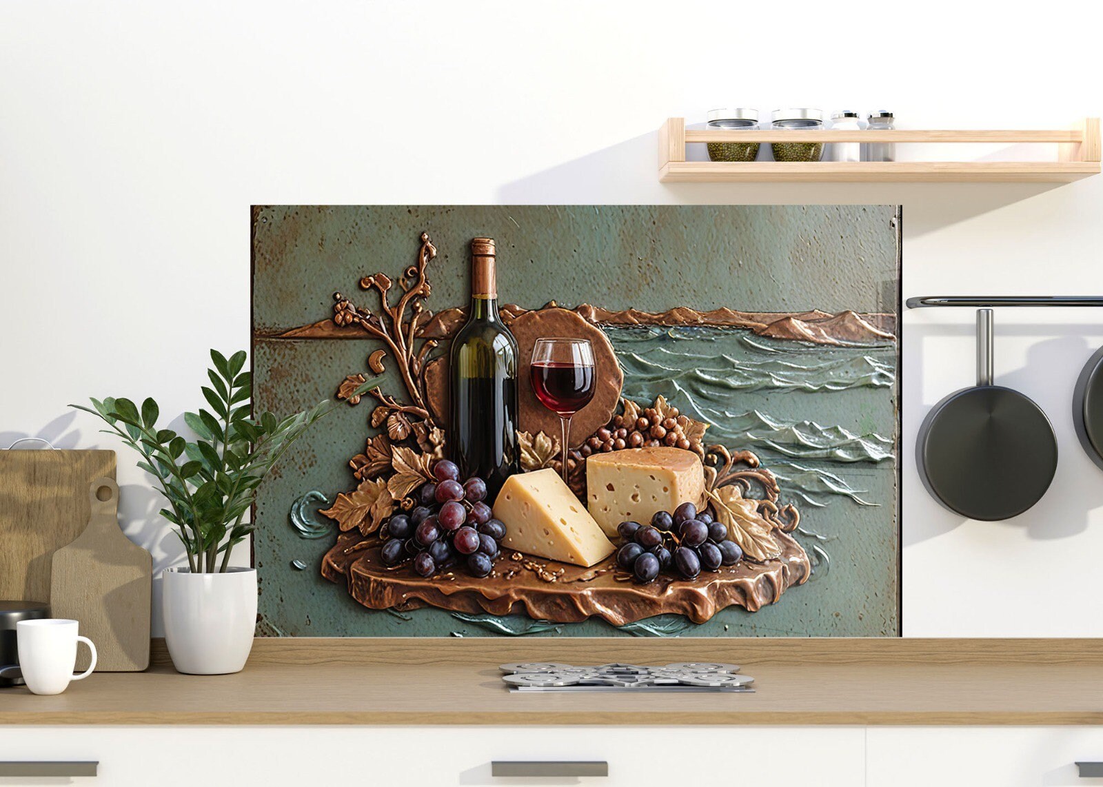 Tempered Glass Backsplash-green Backsplash Tiles-bronze Backsplash ...