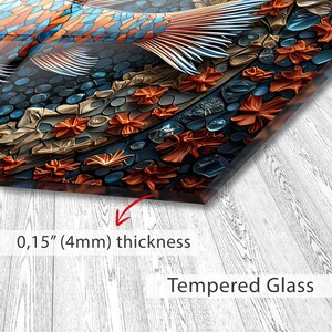 Tempered Glass Backsplash-mosaic Fish Backsplash Tiles-fish Backsplash ...