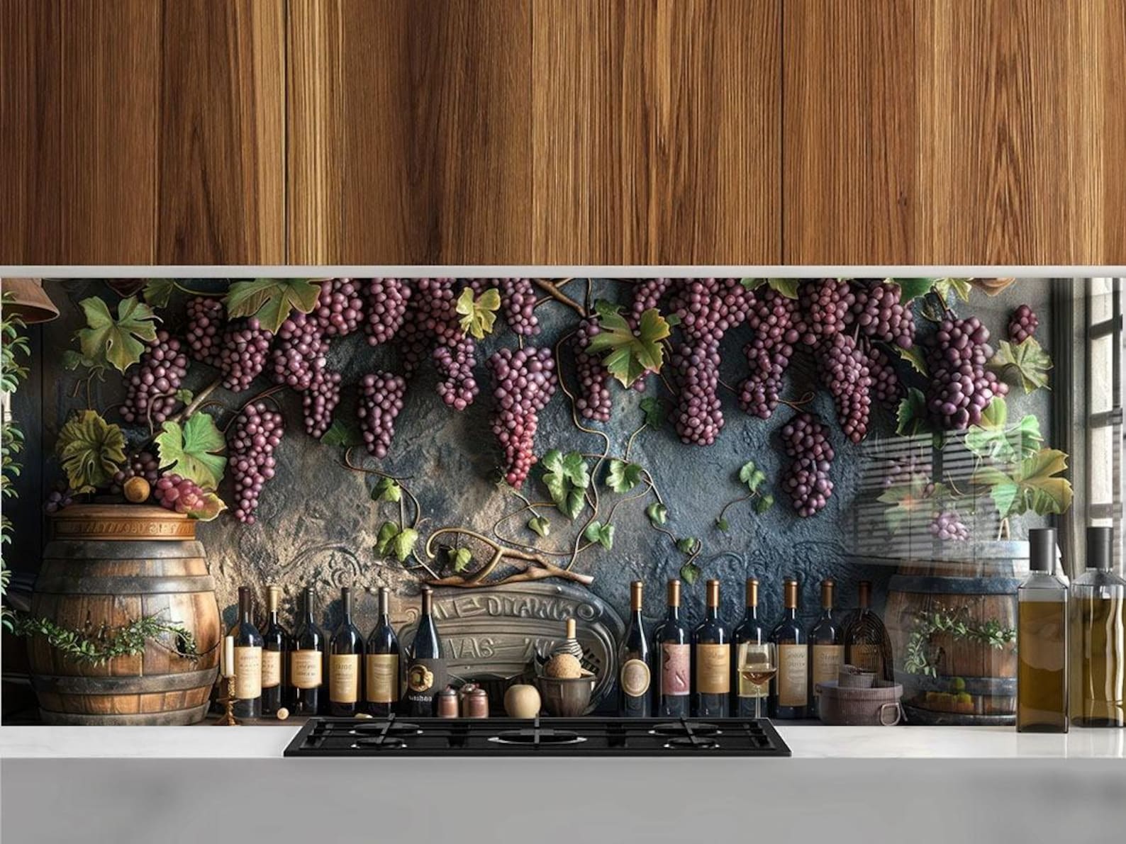 Tempered Glass Backsplash-green Backsplash Tiles-bronze Backsplash ...