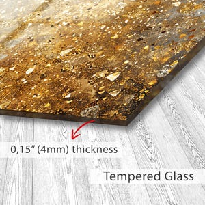 Tempered Glass Backsplash-gold Backsplash Tiles-gold Metal Backsplash ...