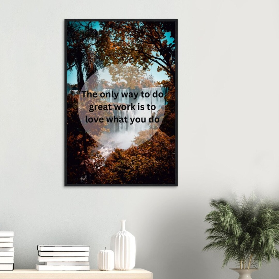 Inspirational Poster With Background, Wall Art, Living Room Decor - Etsy
