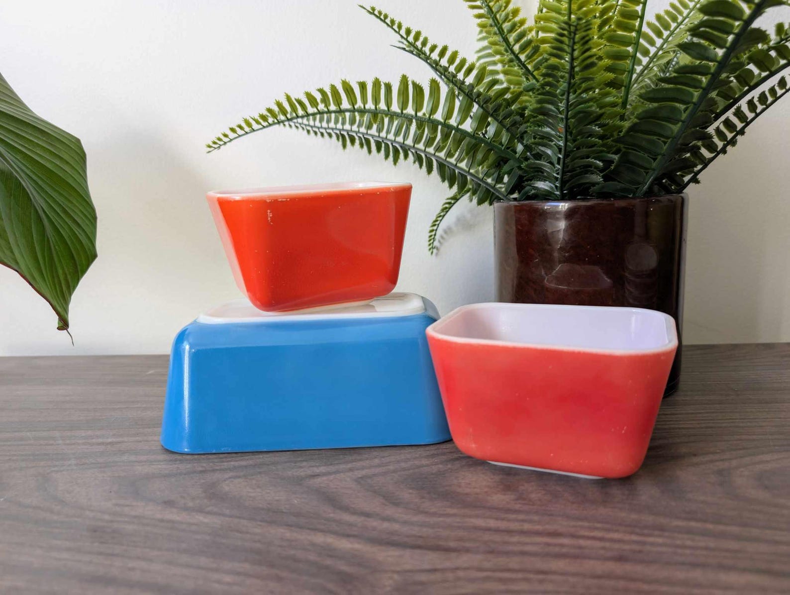 PYREX Primary Set Fridgie Fridge Vintage Pyrex Set 1950s Pyrex ...