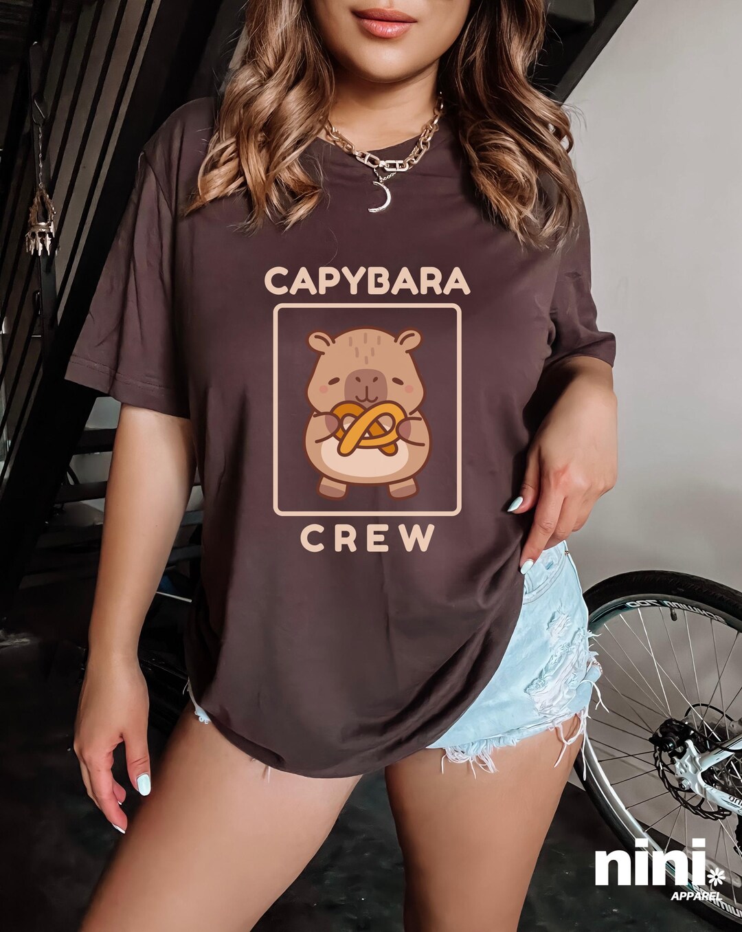 Capybara Crew Shirt Cute Capybara Shirt Animal Shirt Cute Capybara Lover Gift Capybara Tee ...