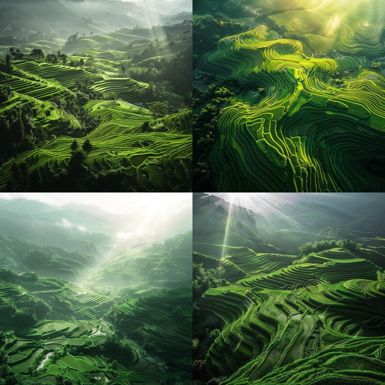 24 Stunning Mountain Terrace Landscape Clipart, Terraced Rice Fields ...
