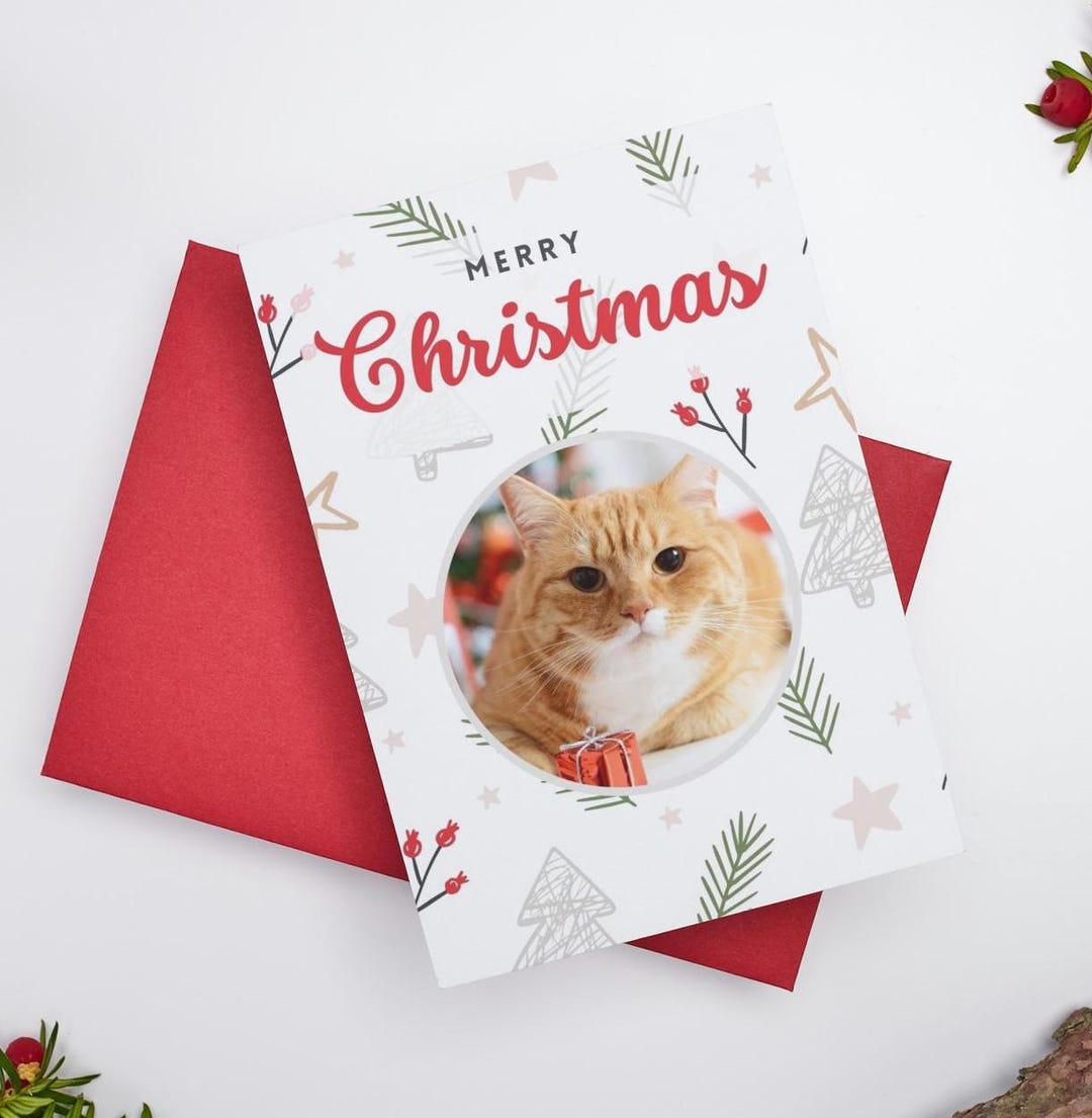 Christmas Card Template, Christmas Cards Personalized, Unique Holiday ...