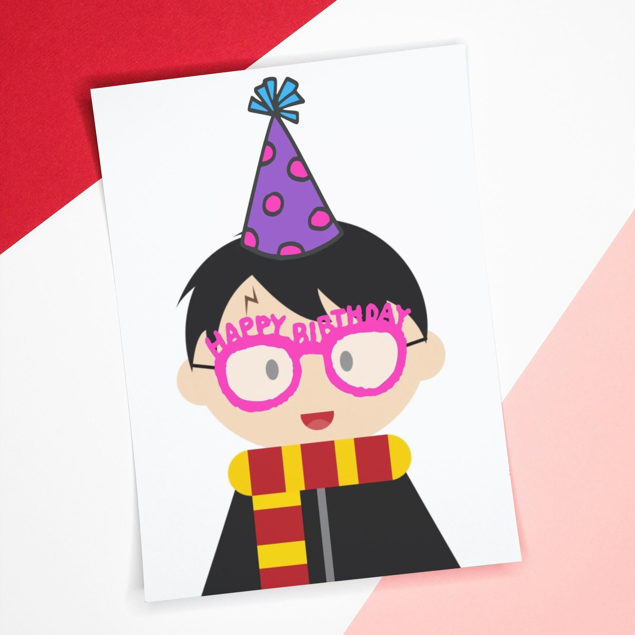 HP Birthday Card, Birthday Card Wizard, Magic Wizardry, Digital ...