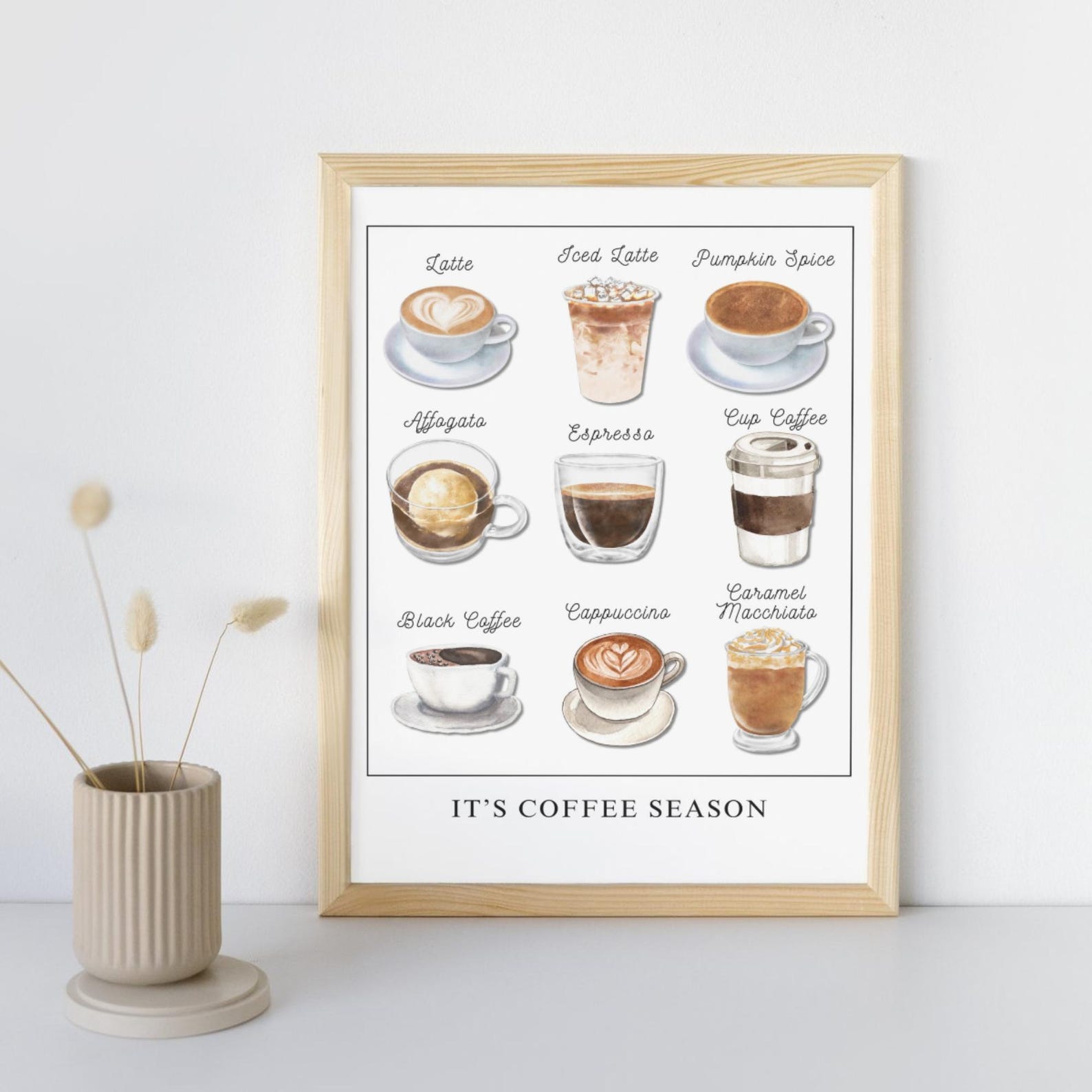 Coffee Bar Prints, Printable Wall Art Coffee Wall Art, Kitchen Coffee ...