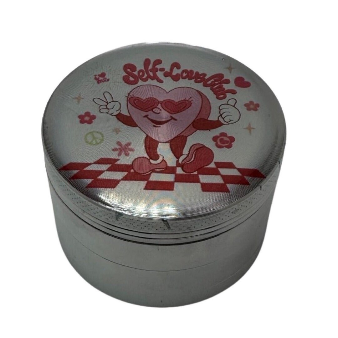 Self-love Club Heart Grinder, Herb Grinder, Cute Grinder, Large Grinder ...