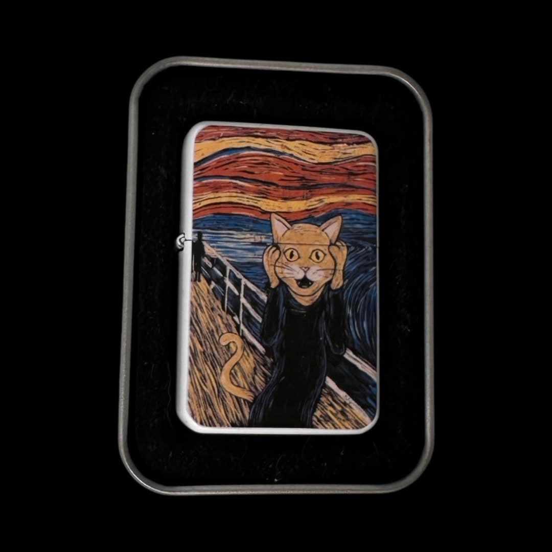 Van Gogh's Cat Lighter, Refillable Lighter, Art Gift, Lighters - Etsy