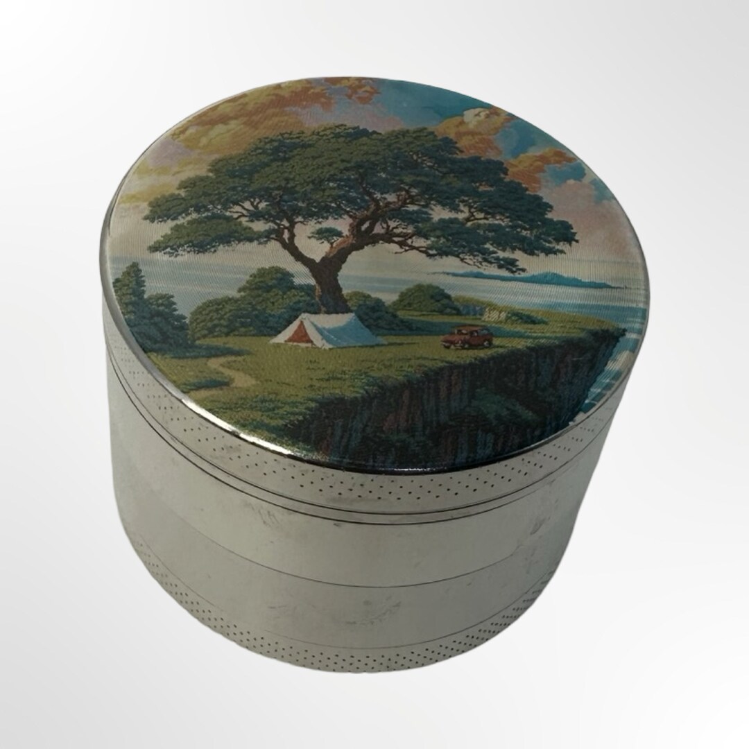 Camping Scene Grinder, Herb Grinder, Cute Grinder, Large Grinder With ...